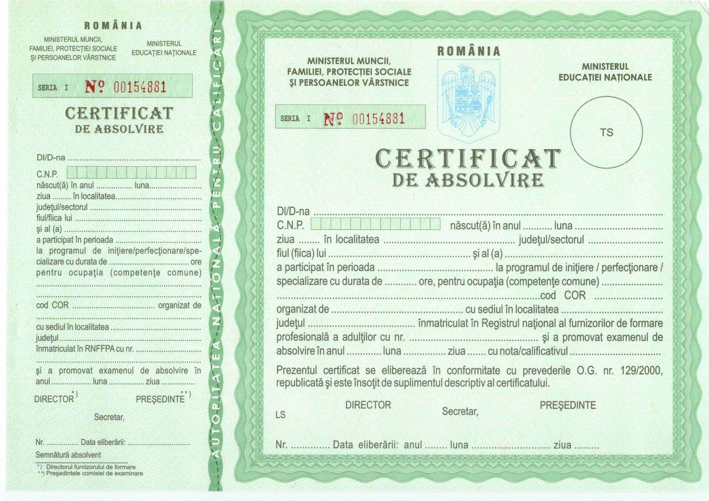 Modele certificate - CFPDR | Cursuri de Calificare, Formare ...